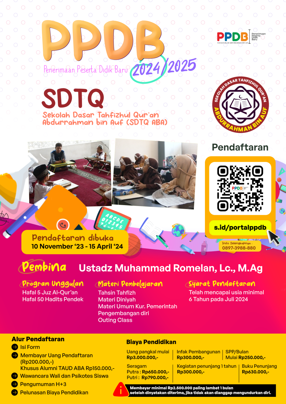 INFO DETAIL PPDB - Yayasan Islam Abdurrahman Bin Auf