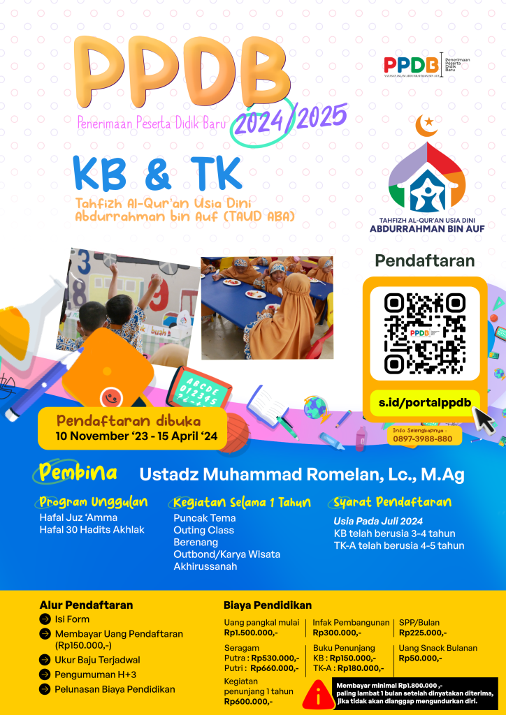 INFO DETAIL PPDB - Yayasan Islam Abdurrahman Bin Auf