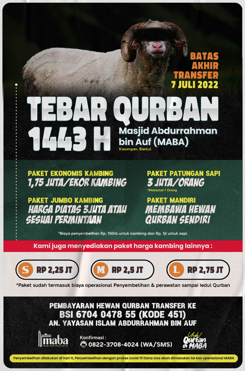 Program Qurban 1443 H - Yayasan Islam Abdurrahman Bin Auf