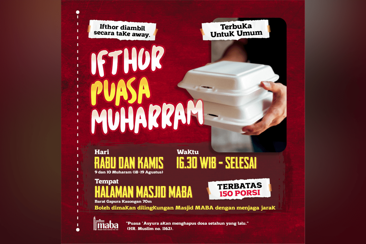 Iftor Puasa Muharam 1443 H - Masjid Abdurrahman bin Auf [MABA ...
